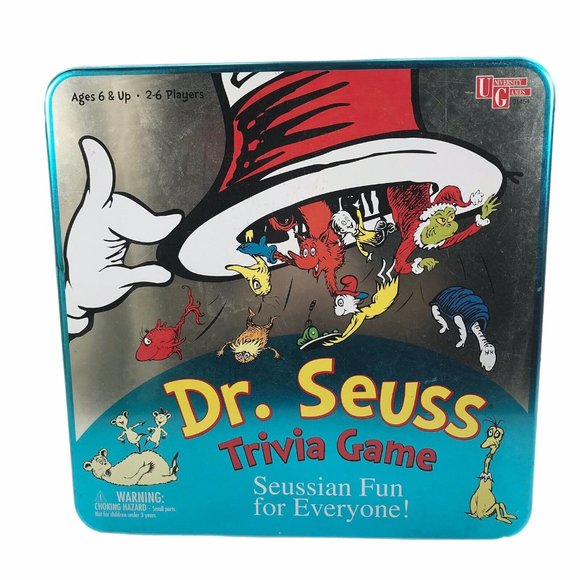 University Games | Games | Dr Seuss Trivia Game Vintage 200 Ages 6 Up ...